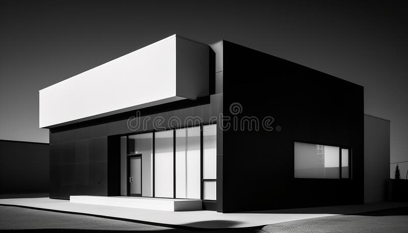 Modern Architecture Design with Clean Glass Facade Generated by AI ...