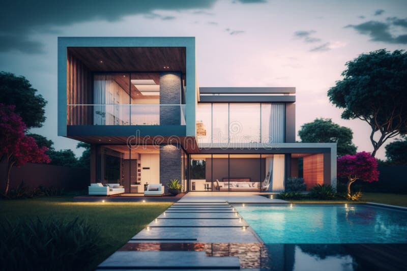 Modern Architecture Design House Building Exterior, Author Design ...