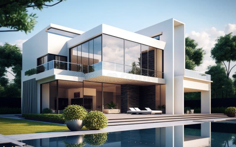 Modern Architecture Design House Building Exterior, Author Design ...