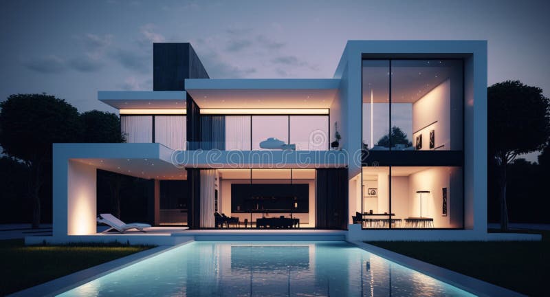 Modern Architecture Design House Building Exterior, Author Design ...