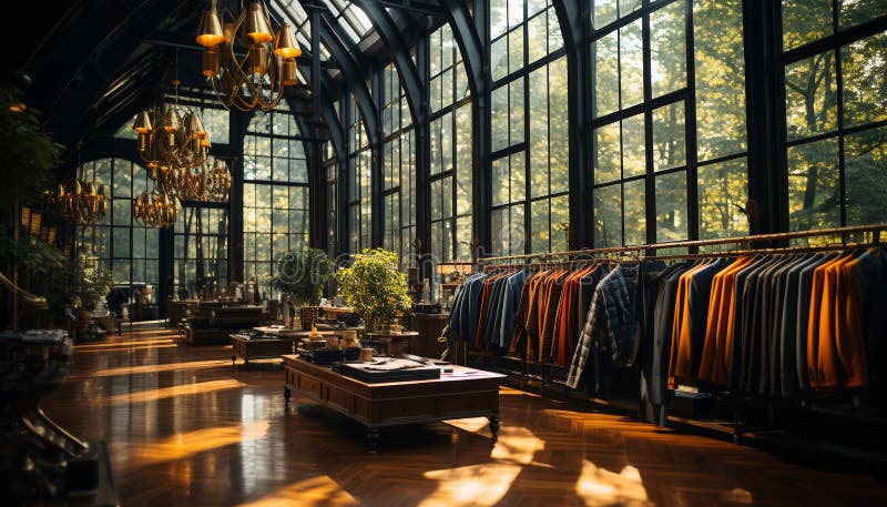 Modern Architecture and Design Inside a Luxurious Retail Store ...