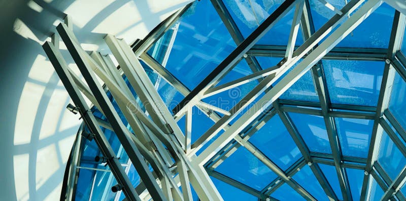 Modern Architecture. Design Metal Stock Image - Image of background ...