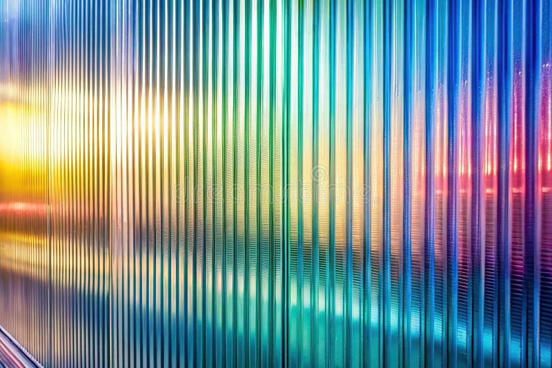 Modern Architecture Detail Closeup of a Transparent Corrugated ...