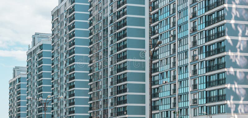 Modern Architecture in a Developing Metropolitan City. Tall High-rise ...