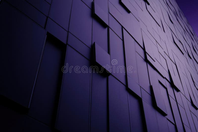 Modern Architecture Displays Intricate Facade Design with Geometric ...