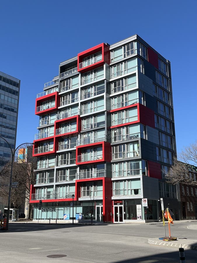 Modern Architecture in Downtown Montreal Editorial Stock Photo - Image ...