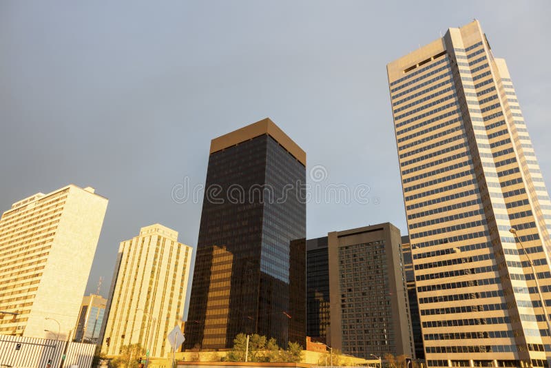 Modern Architecture of Edmonton Stock Photo - Image of sunset, building ...
