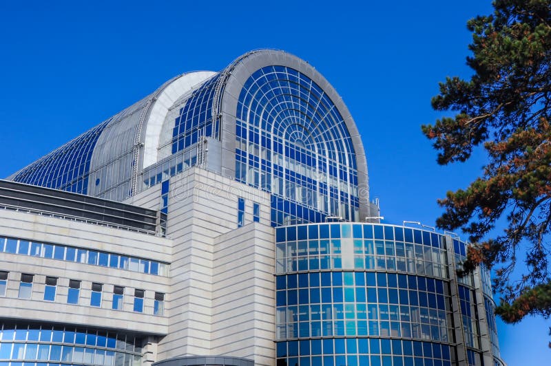 Modern Architecture of European Parliament Building in Brussels ...