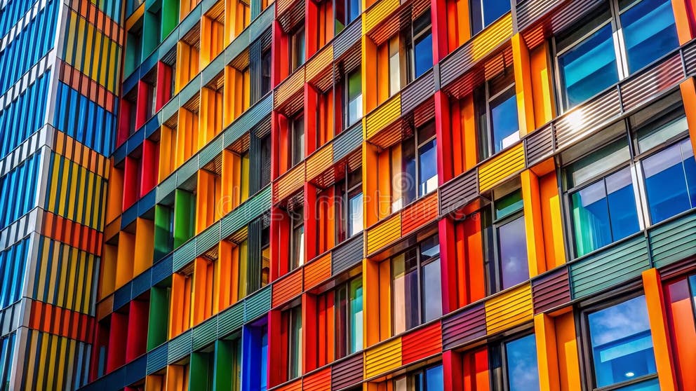 Modern Architecture Exploring Geometric Facades and Dynamic Design ...