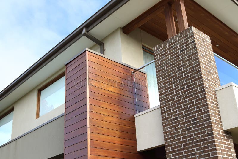 Modern Architecture Exterior Details Closeup Stock Image - Image of ...