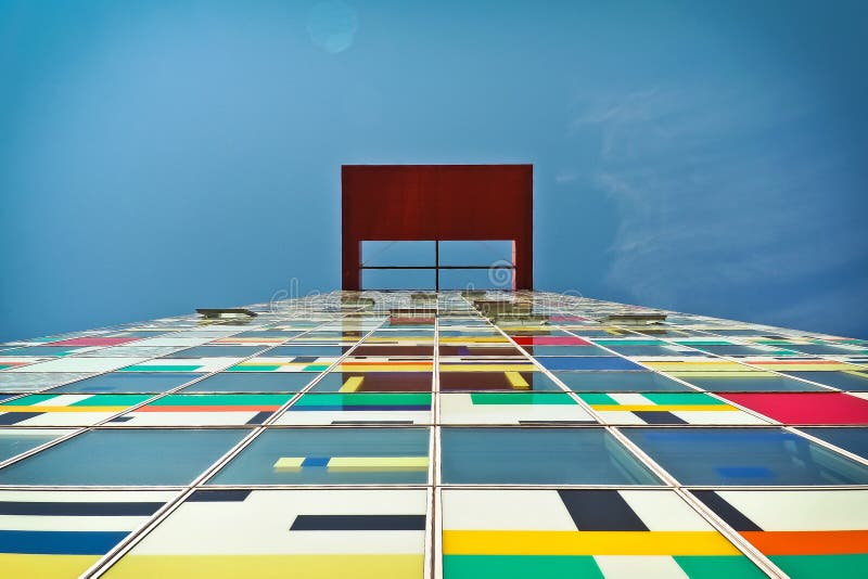 Modern architecture facade stock image. Image of blue - 86574547