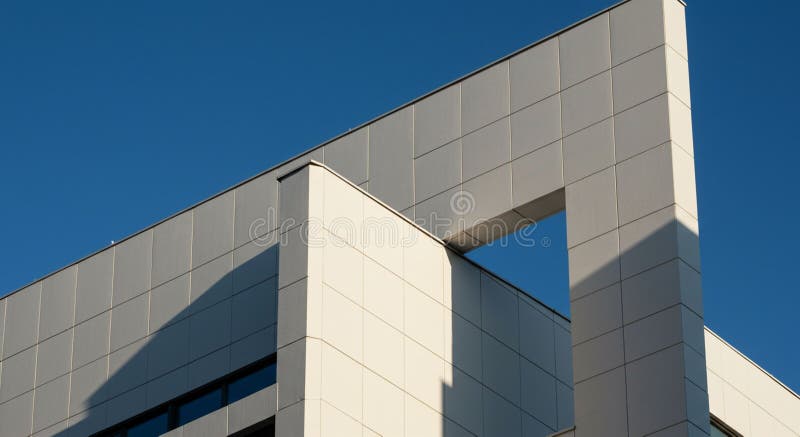 Modern Architecture Featuring a Building with a Geometric Design. the ...