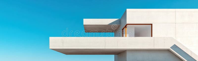 Modern Architecture Featuring Clean Lines and a Cantilevered Design ...