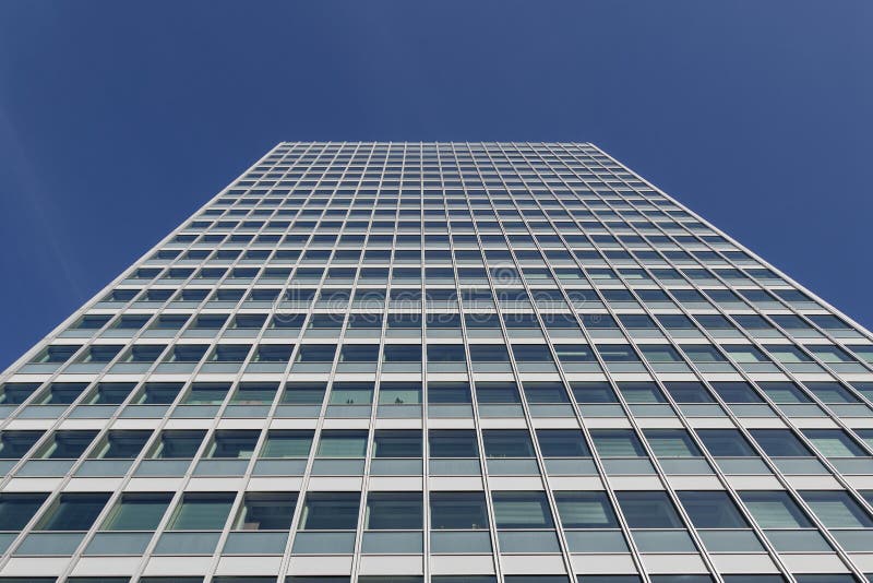 Modern Architecture with Glass Building`s Facade with Rectangular ...