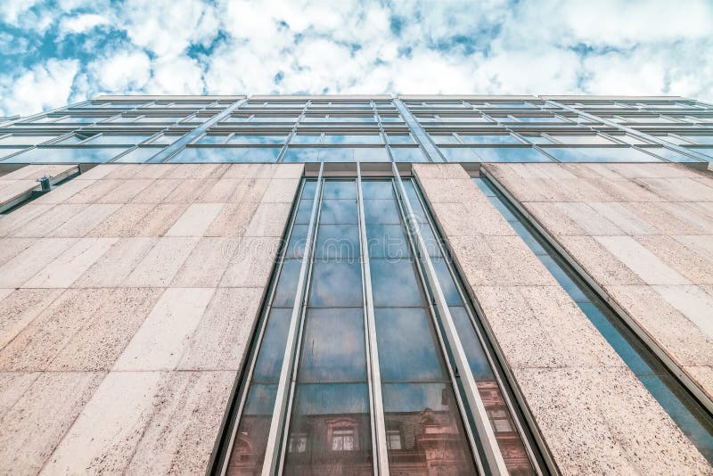 Modern Architecture of Glass and Concrete Stock Photo - Image of ...