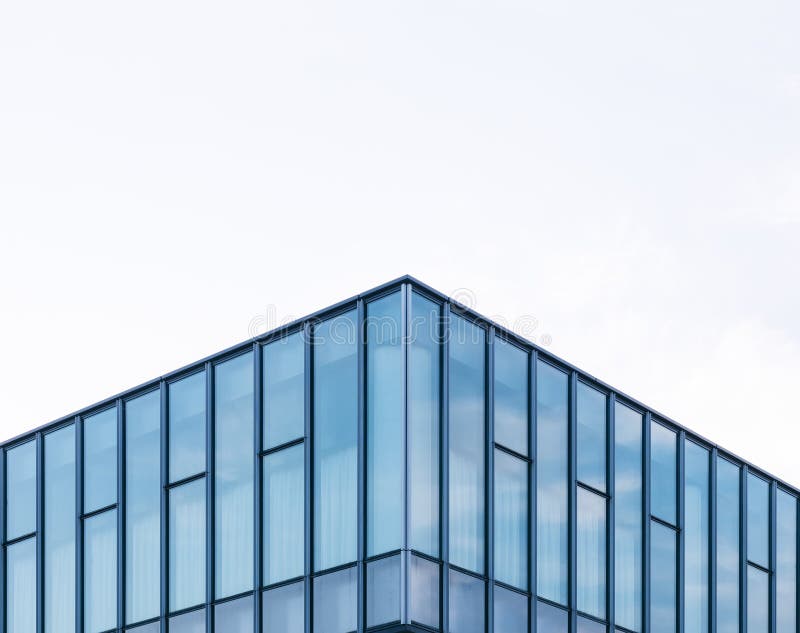 Modern Architecture Glass Facade Window Frame Exterior Stock Image ...