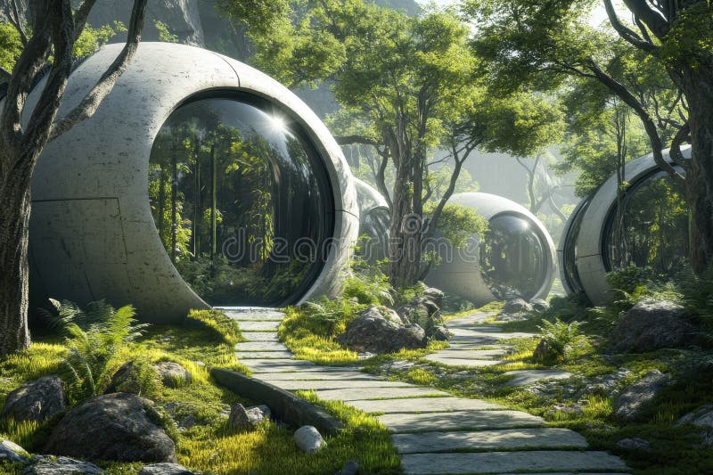 Modern Architecture Harmonizes with Nature in a Lush Forest Setting ...