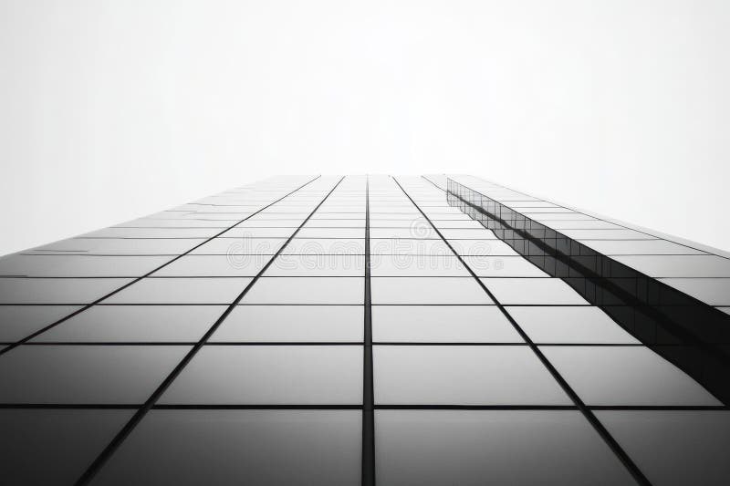 Modern Architecture, High Rise Building with Skyward View and Glass ...