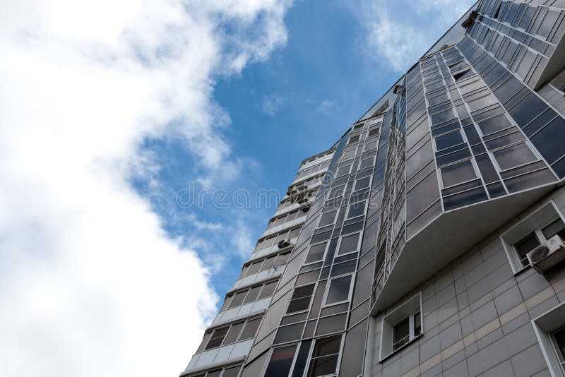 High-rise Multi-storey Building Stock Image - Image of urban, block ...