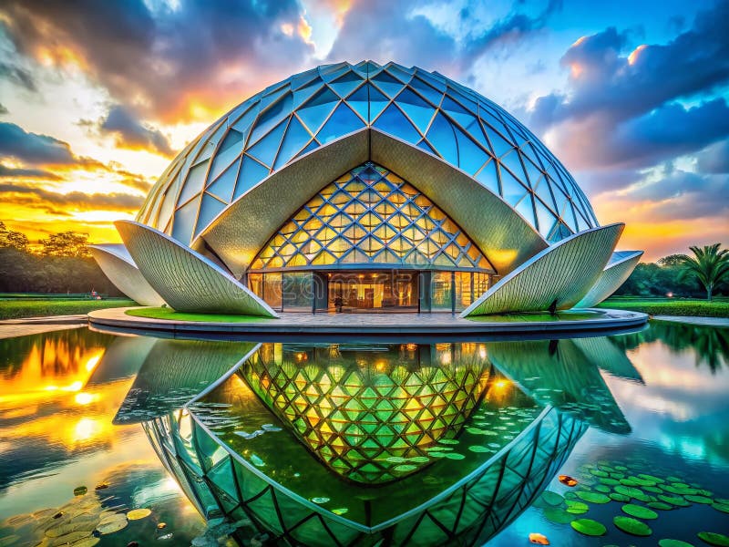 Modern Architecture Inspired by Lotus Seed Pods a Geometric Masterpiece ...