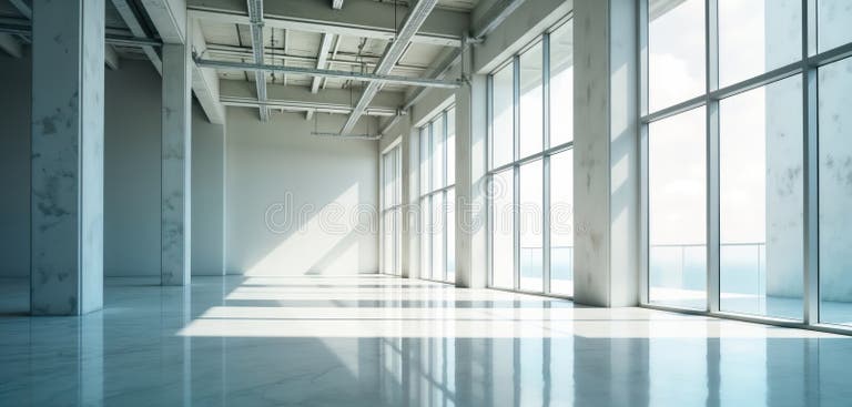 Modern Architecture Interior Design Geometric Patterns, Perspective ...