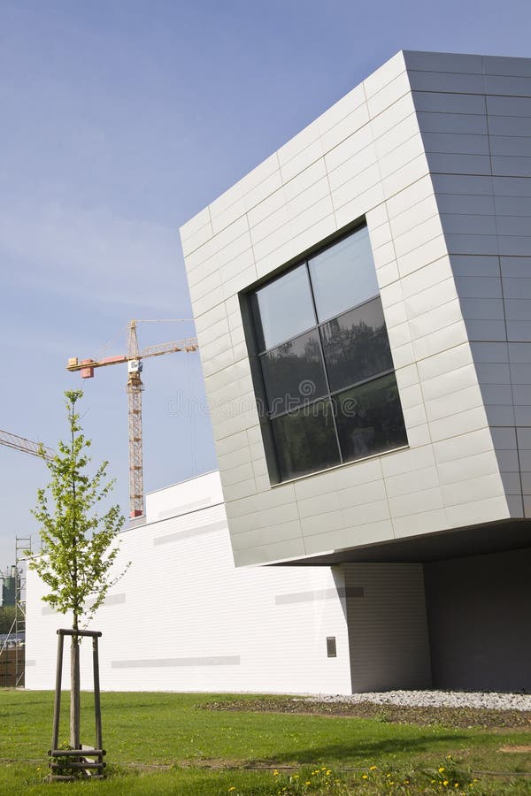 Modern architecture stock image. Image of white, prague - 40088427