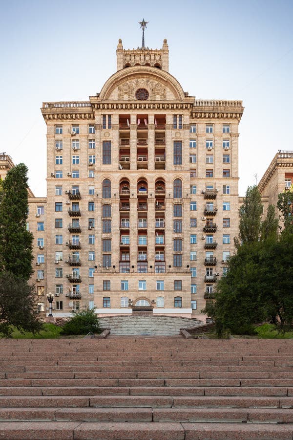 Architecture of Kyiv, Ukraine Stock Image - Image of morning, hill ...