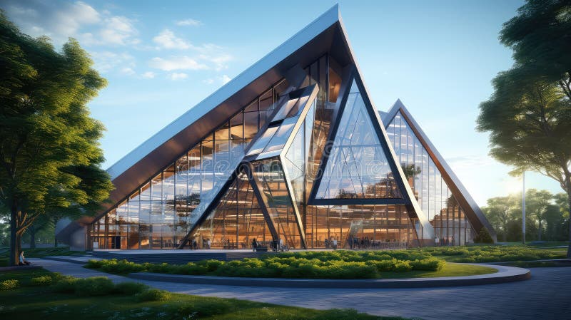 Classic Architecture Library Building Stock Illustration - Illustration ...