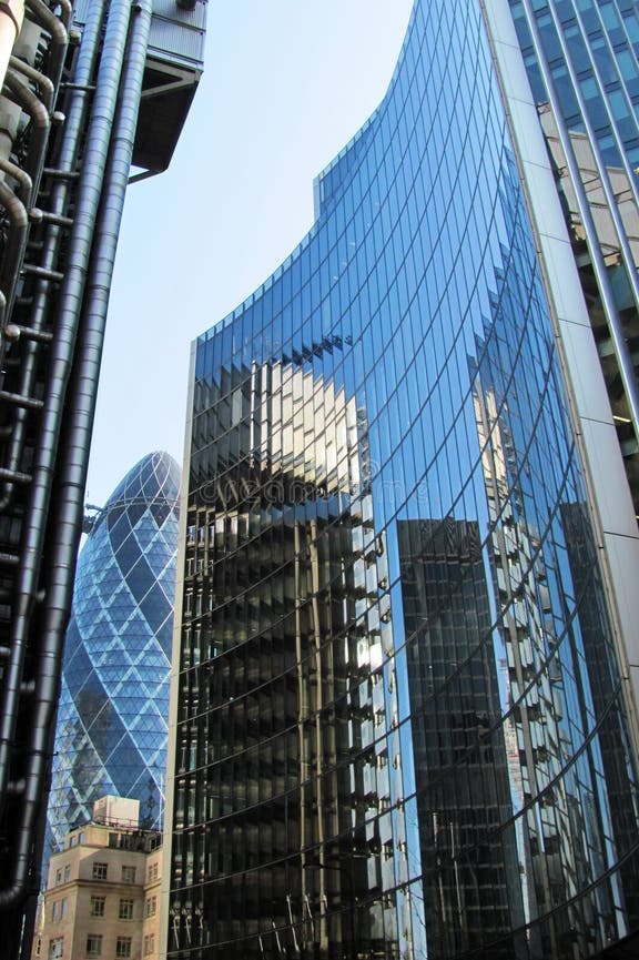 Modern Architecture in London Stock Image - Image of building, european ...