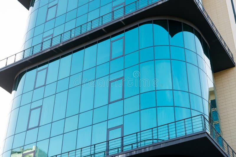 Modern Architecture with a Lot of Square Glass Windows Stock Photo ...