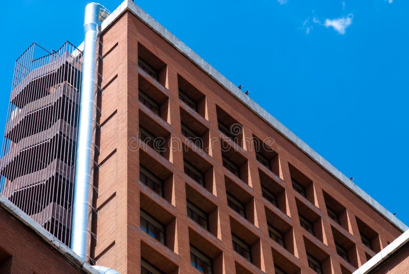 Modern Architecture in Madrid, Spain. Stock Photo - Image of window ...