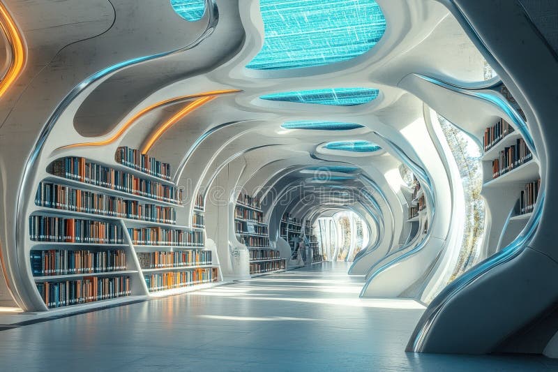 Modern Architecture Merges with Advanced Technology in a Futuristic ...