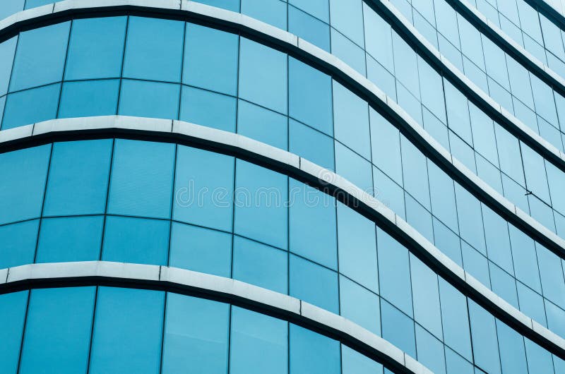 Modern Architecture. Minimalism. Glass Building. Glass Facade. Stock ...