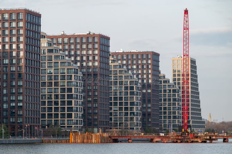 Modern architecture stock image. Image of tower, highrise - 327667811