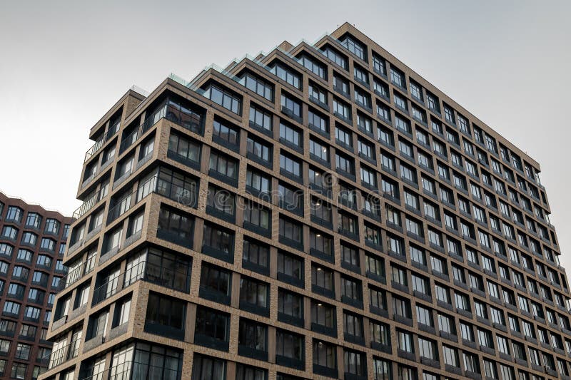 Modern architecture stock image. Image of blue, apartments - 333035019