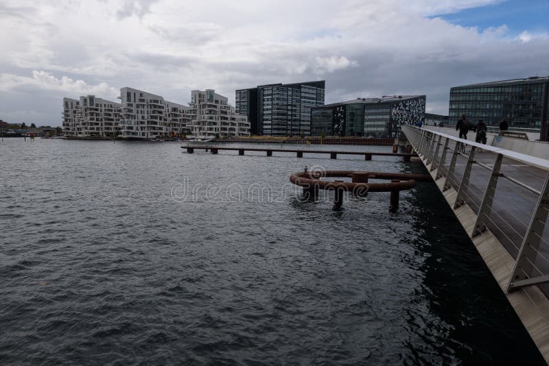Modern Architecture Near the Water in Copenhagen Stock Photo - Image of ...