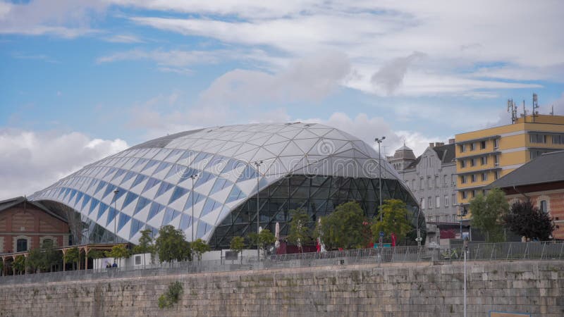 Modern Architecture Next To the River Bank in Budapest, Hungary Stock ...