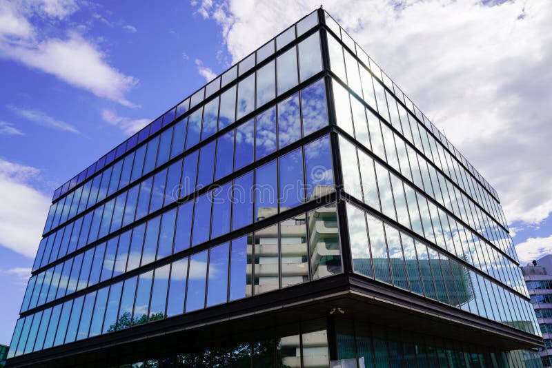 Modern Architecture for Office Building with Windows Glass Facade Stock ...