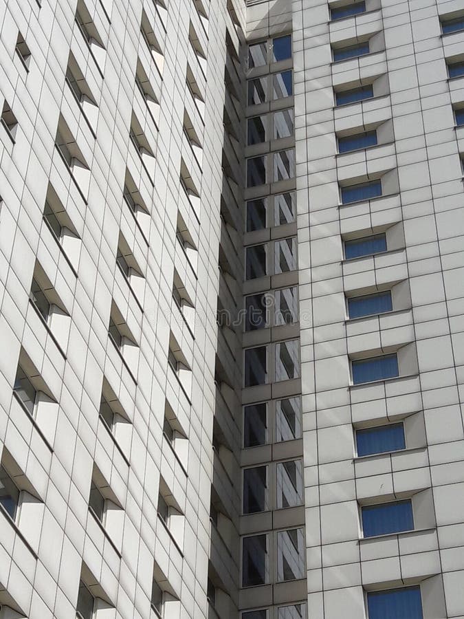 Modern Architecture with Offices Windows Pattern Stock Photo - Image of ...