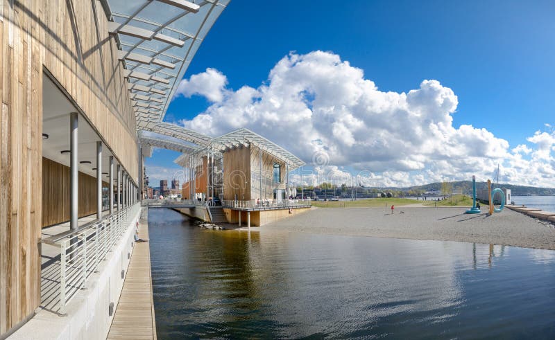 Modern Architecture in Oslo Stock Photo - Image of water, spring: 84902254