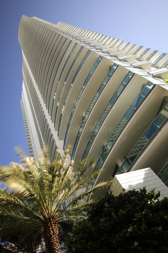 Modern Architecture with Palm Tree Stock Photo - Image of modern, glass ...