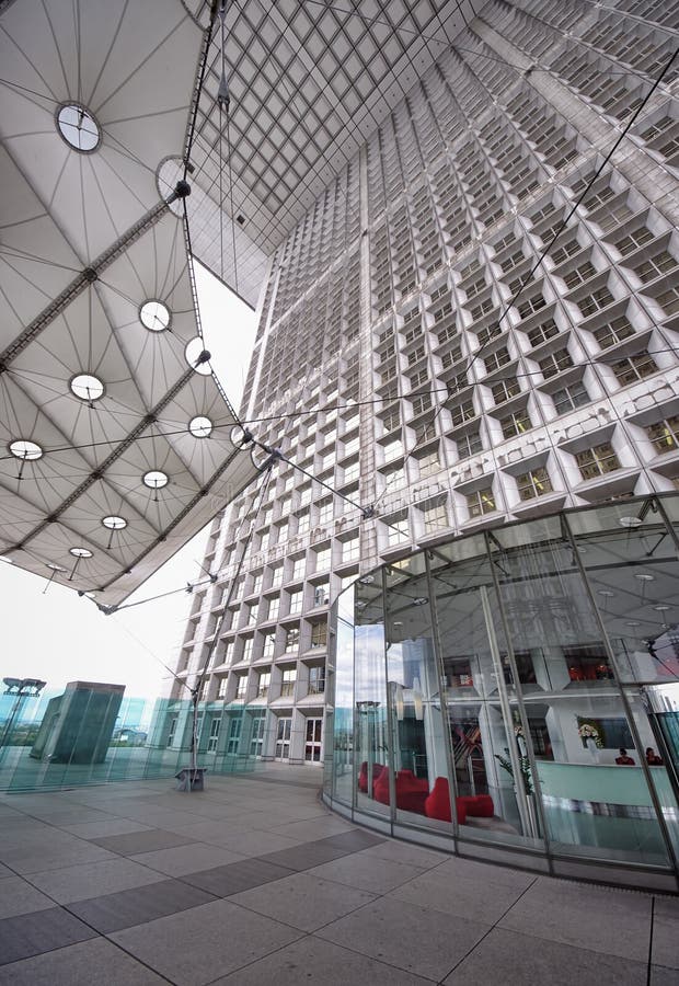 Paris - Modern Architecture Editorial Stock Image - Image of glass ...
