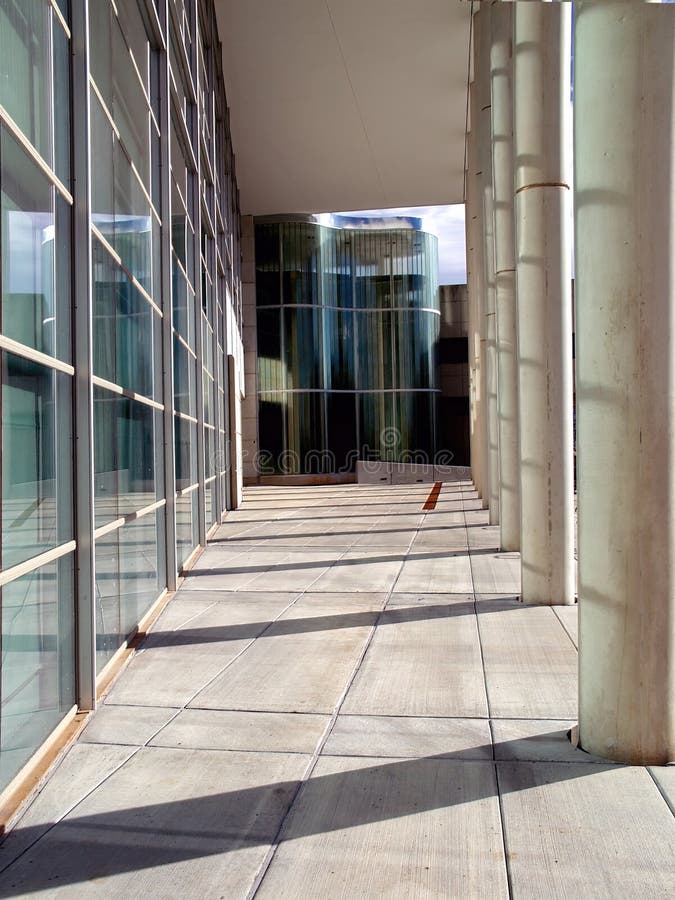 Modern Architecture Pillars and Glass Editorial Photography - Image of ...