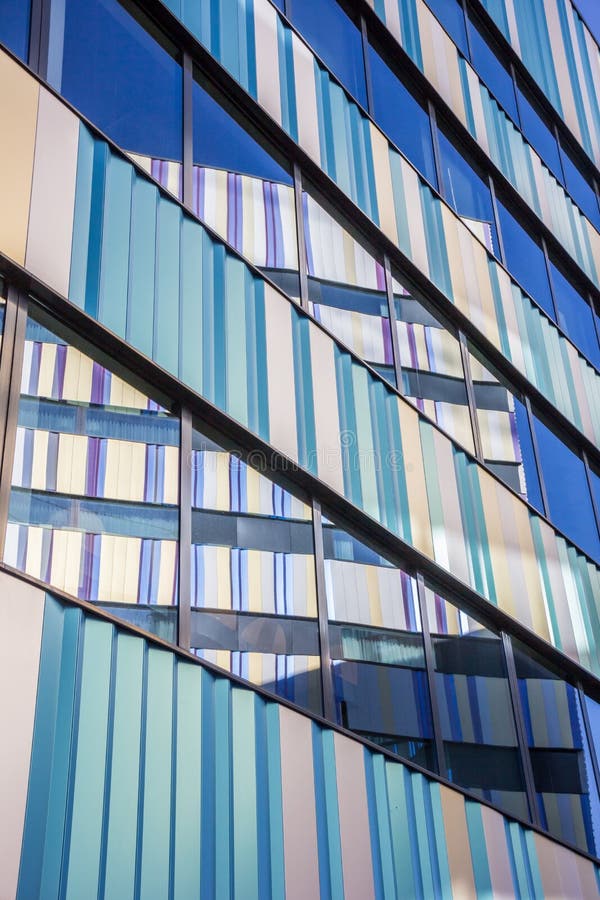 Modern Architecture with Reflecting Windows in Leuven Stock Photo ...