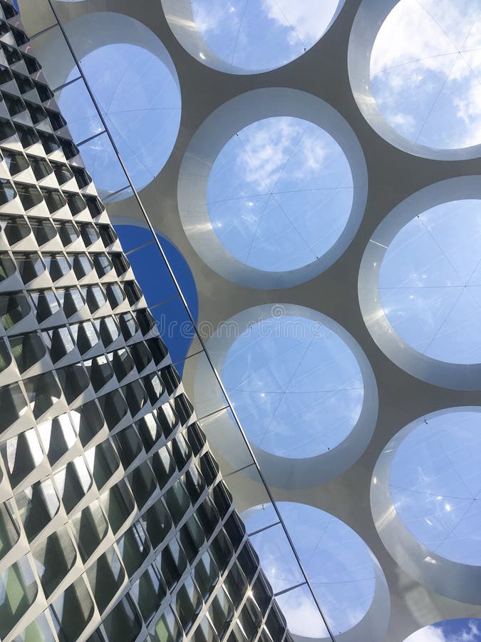 The Roof of a Modern Building Stock Image - Image of structure ...