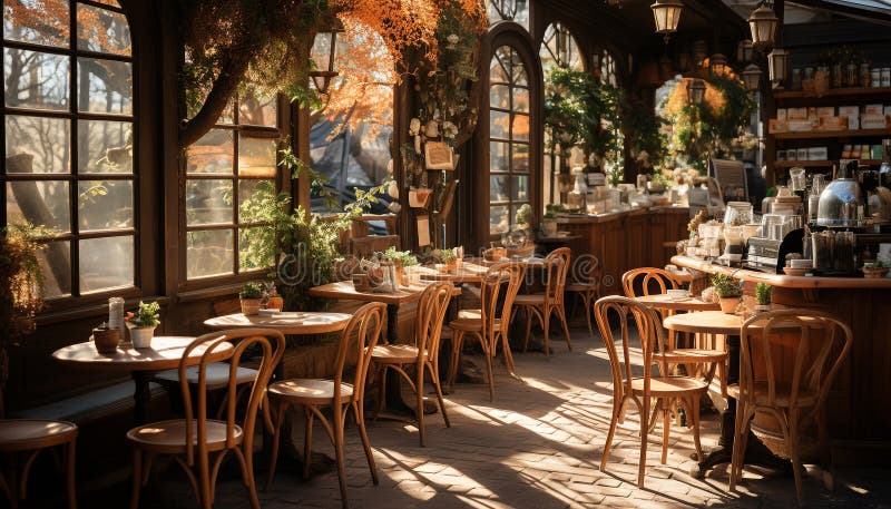 Modern Architecture, Rustic Wood, Comfortable Chair, City Life ...