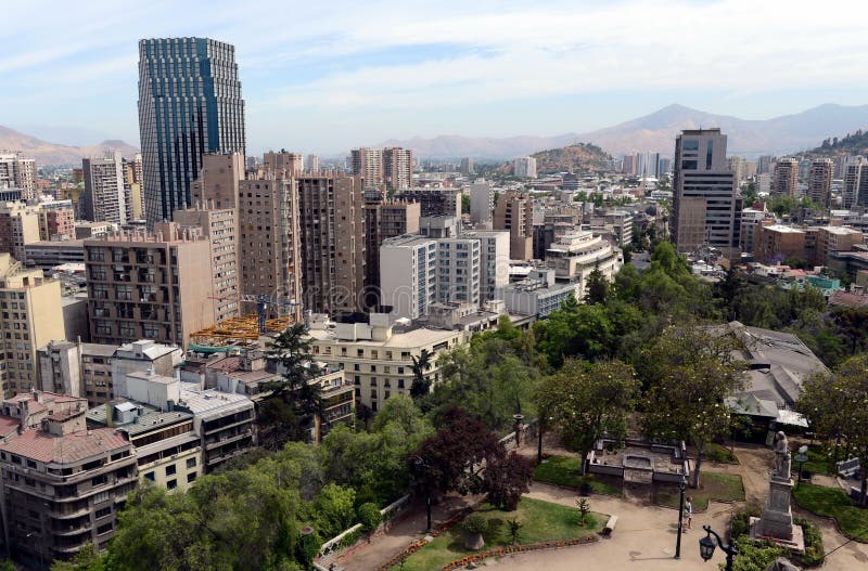Modern Architecture in Santiago De Chile. Stock Image - Image of latin ...