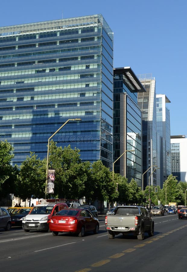 Modern Architecture in Santiago De Chile. Editorial Image - Image of ...