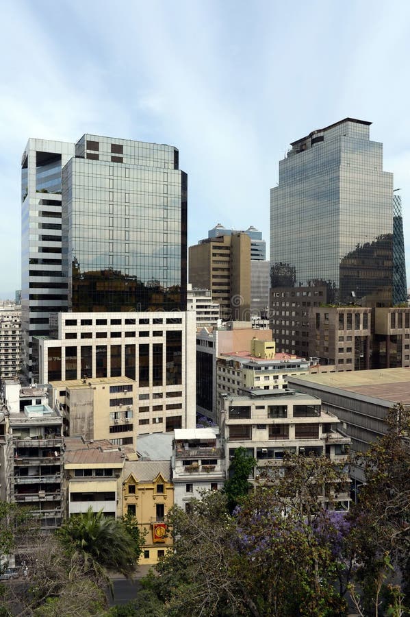 Modern Architecture in Santiago De Chile. Stock Photo - Image of ...