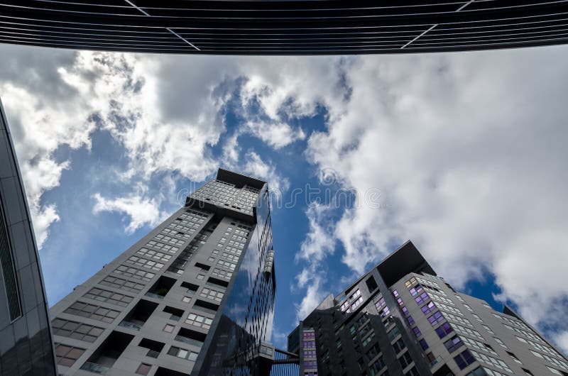 TWO TOWERS editorial image. Image of glass, dynamic - 168795425